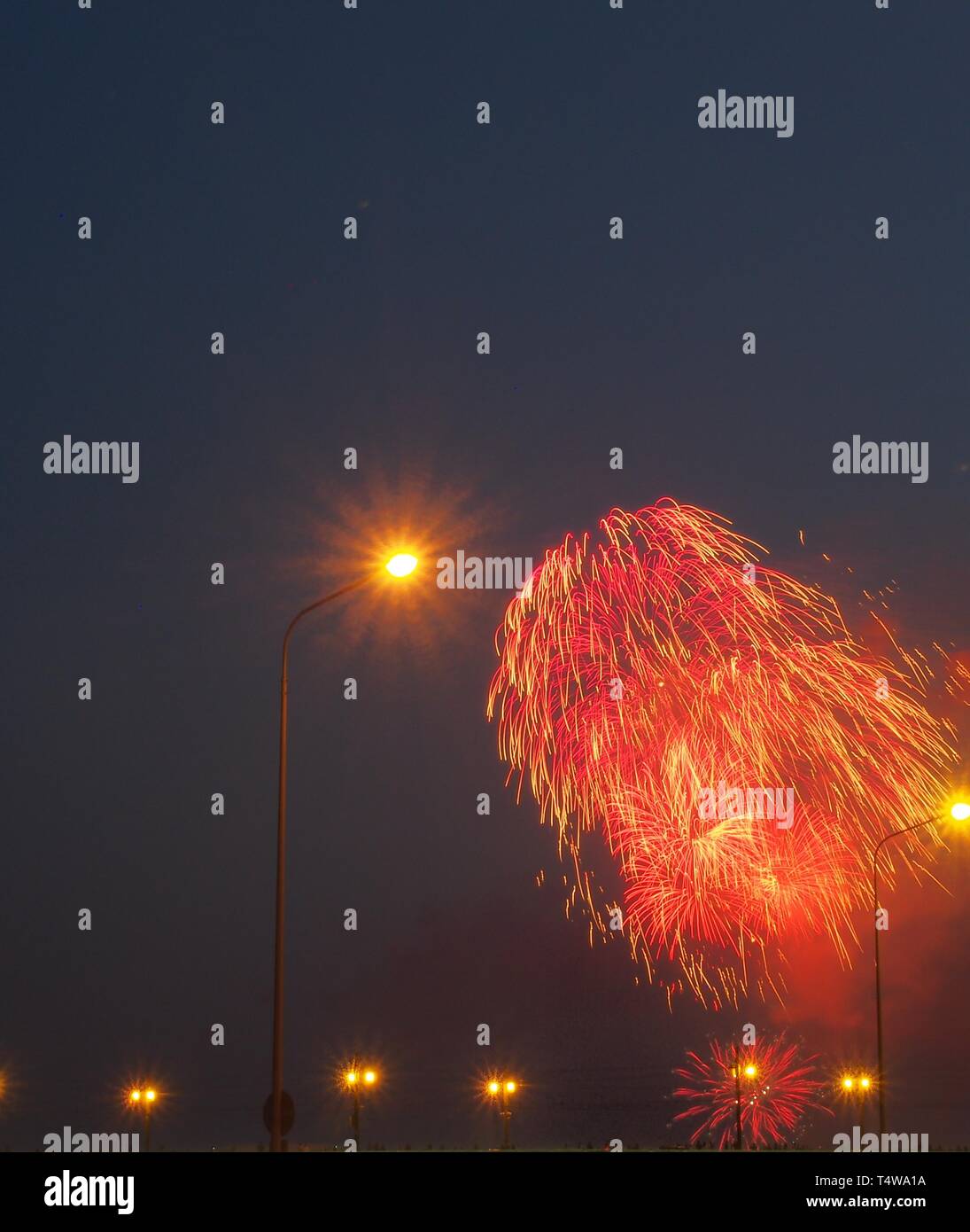 Beautiful bright flashes fireworks in hi-res stock photography and ...