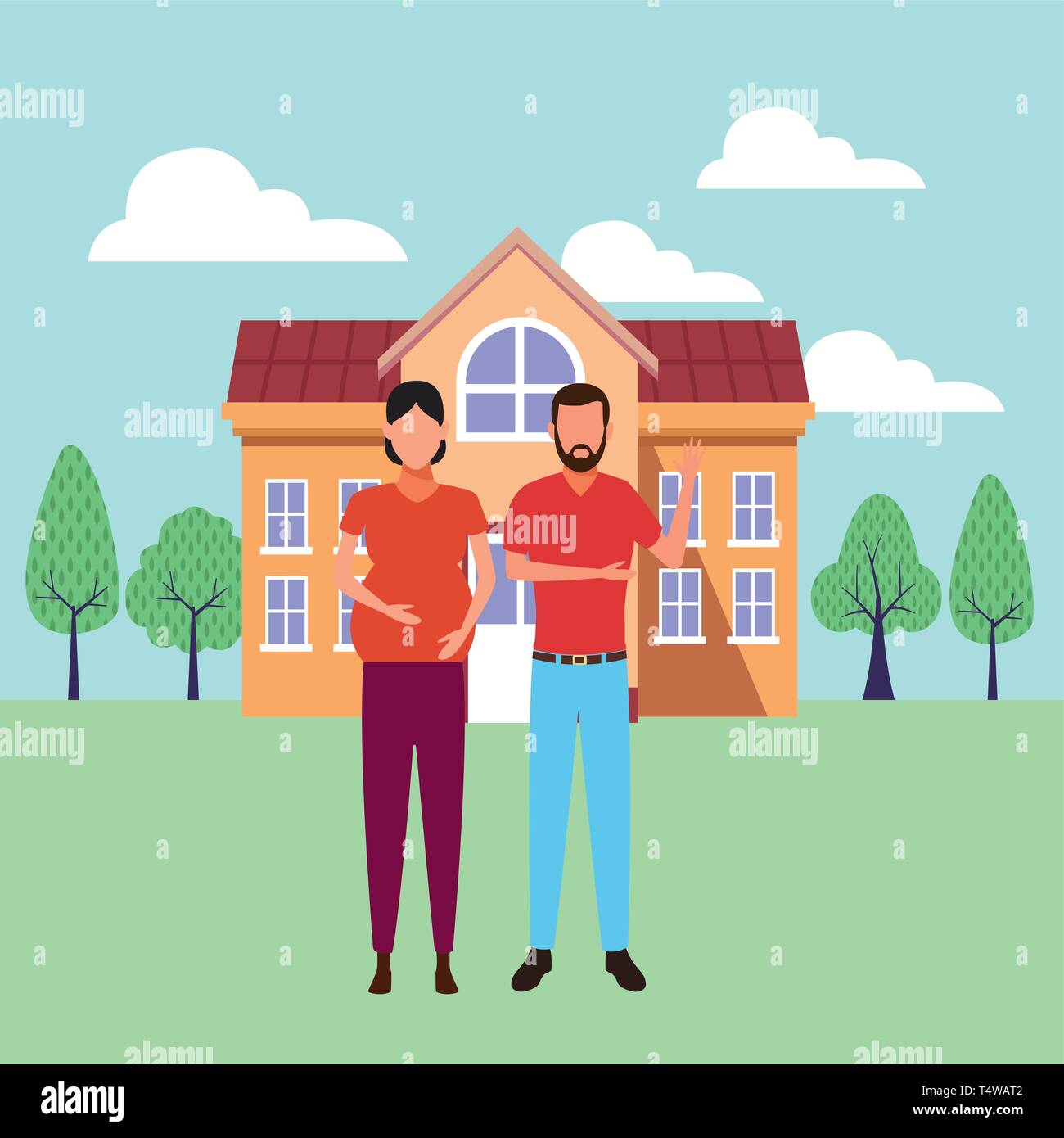 family avatar cartoon character Stock Vector Image & Art - Alamy