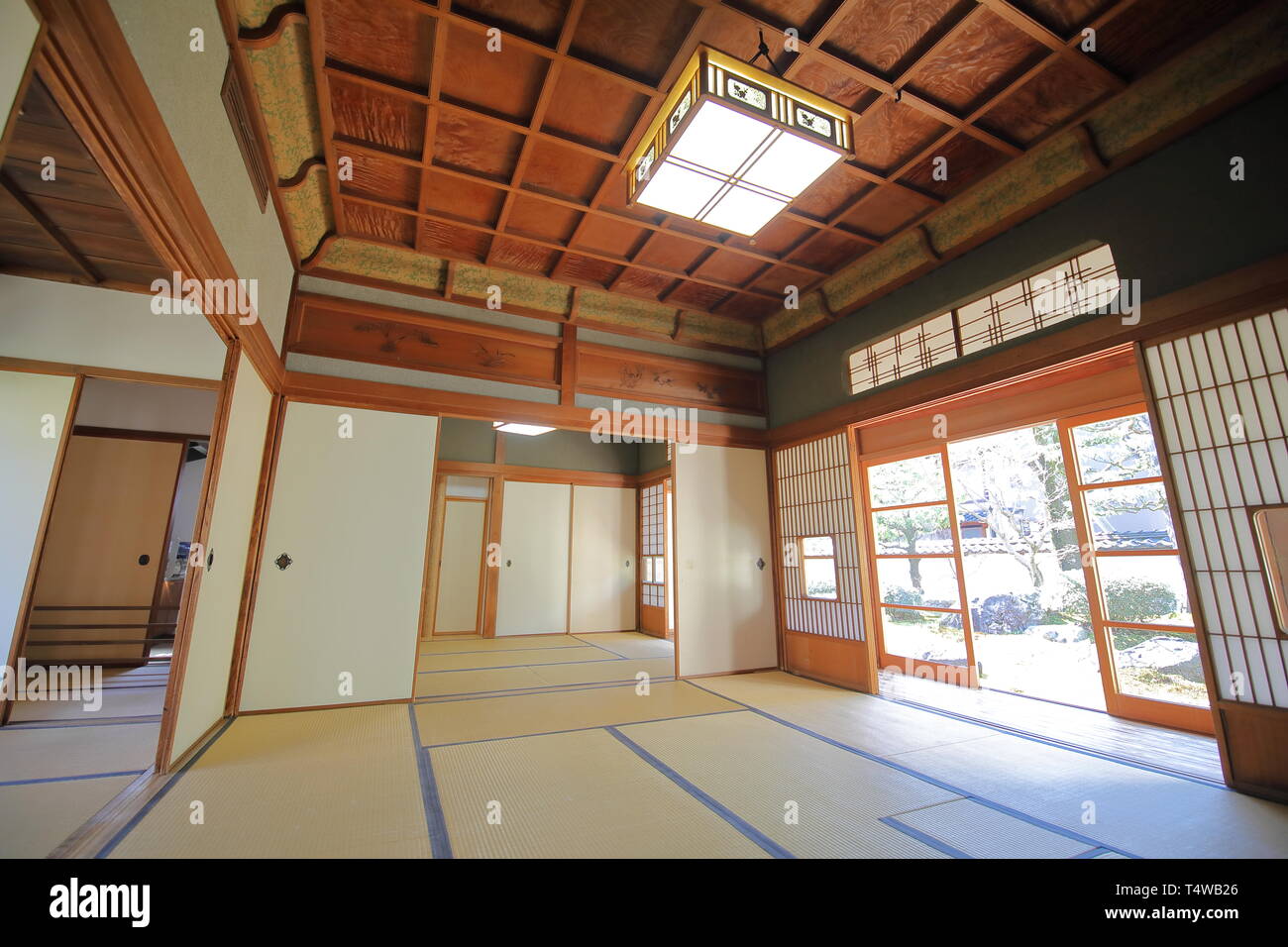 Japanese traditional old house tatami room Stock Photo - Alamy