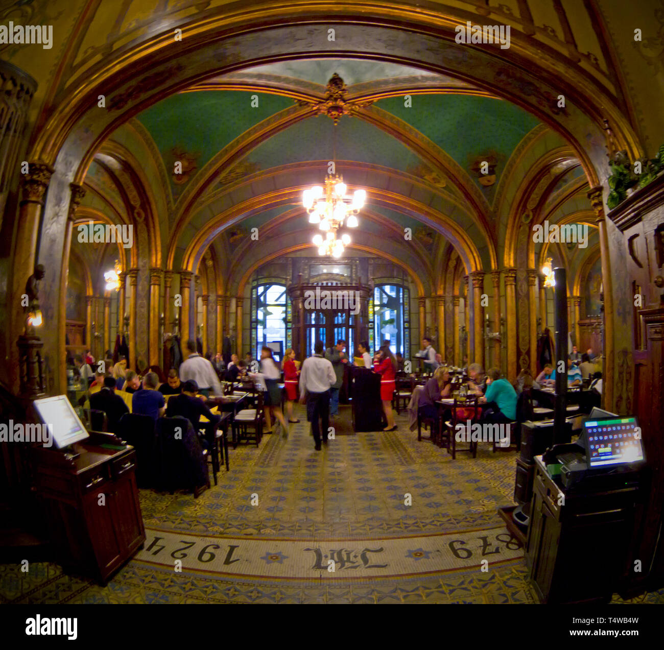 The Caru cu Bere in Bucharest Stock Photo - Alamy