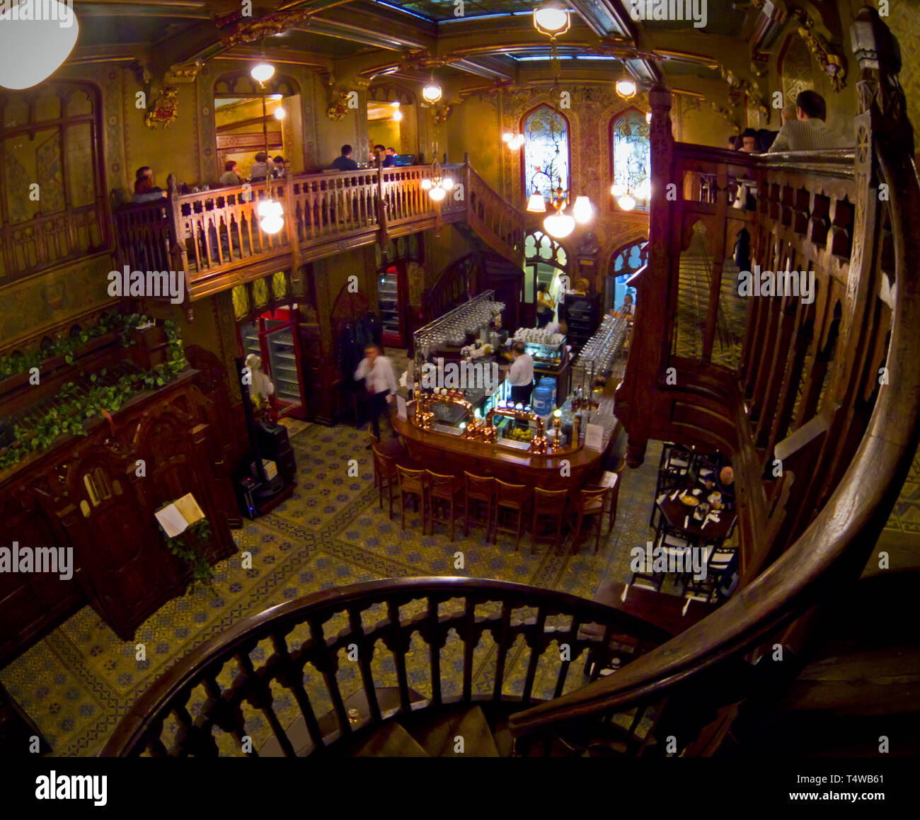 The Caru cu Bere in Bucharest Stock Photo - Alamy