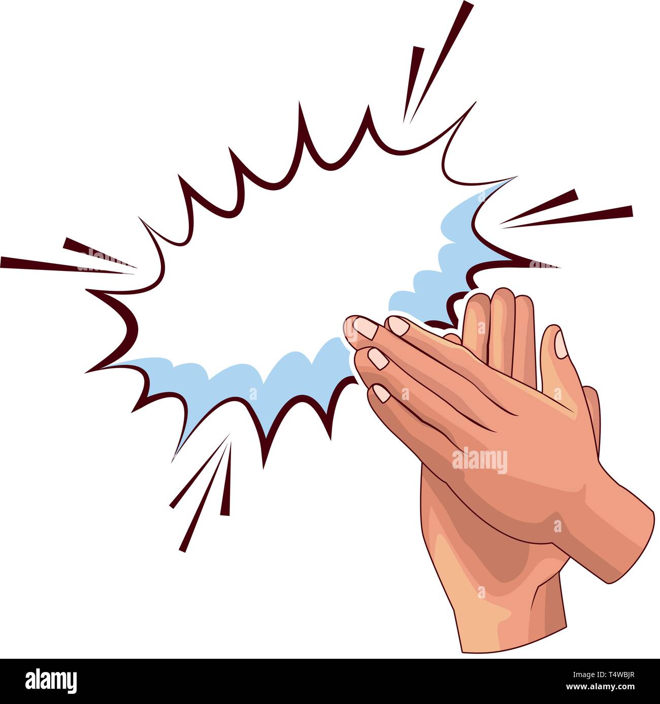 Human Hand Clap Illustration Stock Photos & Human Hand Clap ...