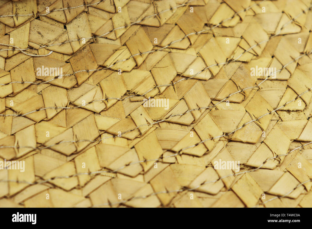 Palm leaf basketry hand made Stock Photo - Alamy