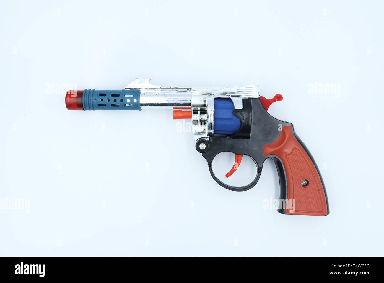plastic gun for kids isolated on white background Stock Photo - Alamy