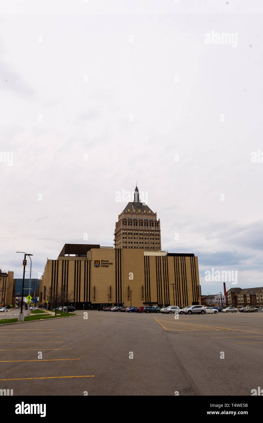 Rochester, USA. 18 Apr, 2019. Building, exterior at The World ...