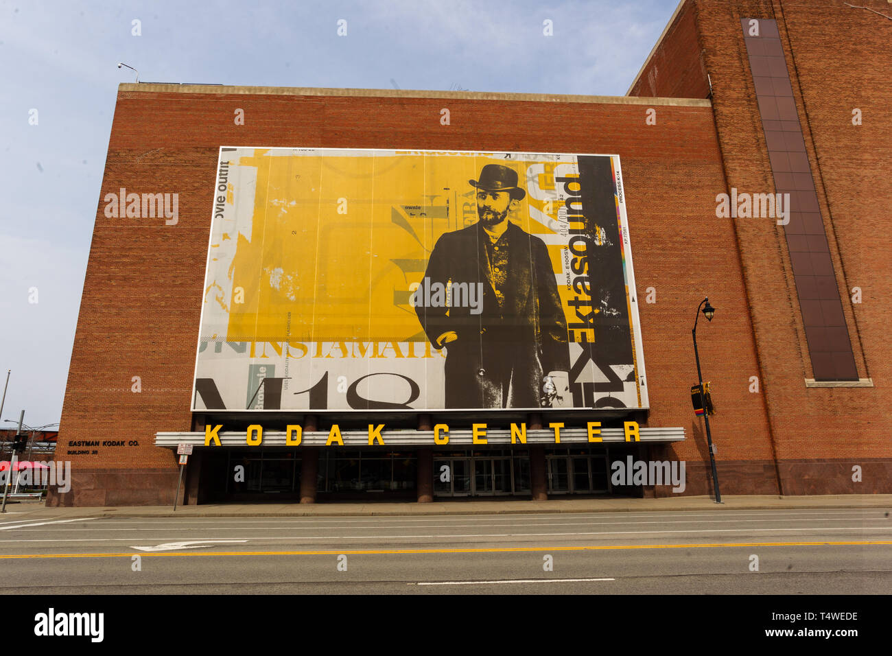 Rochester, USA. 18 Apr, 2019. Building, exterior at The Kodak Center on ...