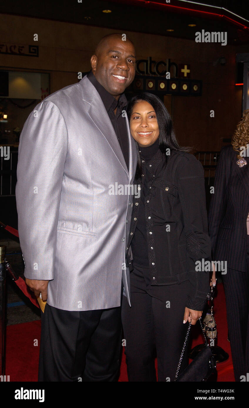 LOS ANGELES, CA. February 13, 2005: Former basketball star EARVIN MAGIC ...