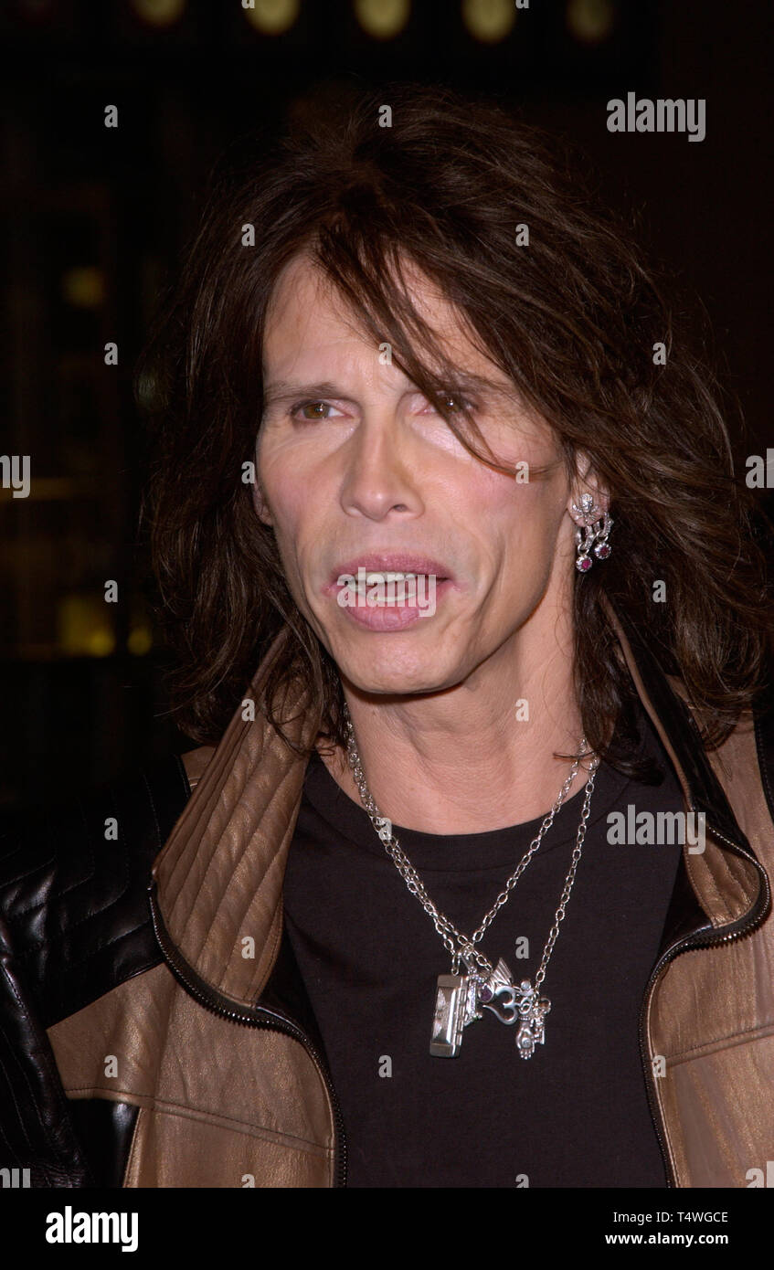 LOS ANGELES, CA. February 13, 2005: Rock star STEVEN TYLER at the world ...