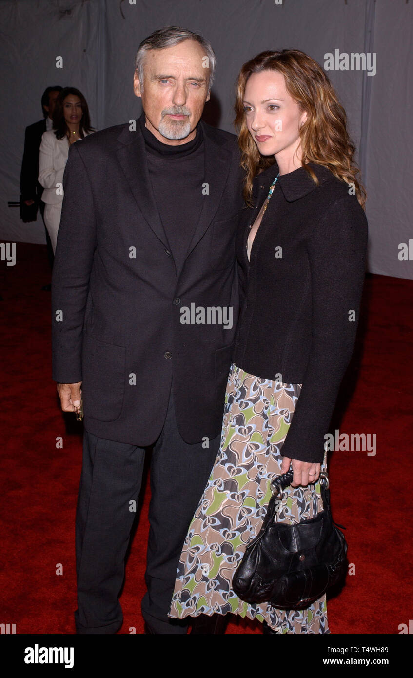 LOS ANGELES, CA. February 22, 2005: Actor DENNIS HOPPER & wife VICTORIA ...
