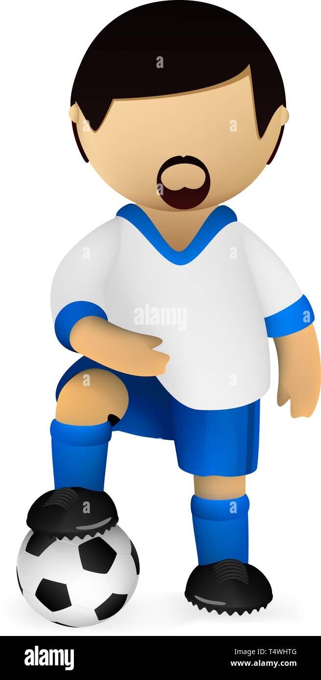 Soccer player with a ball Stock Vector Image & Art - Alamy
