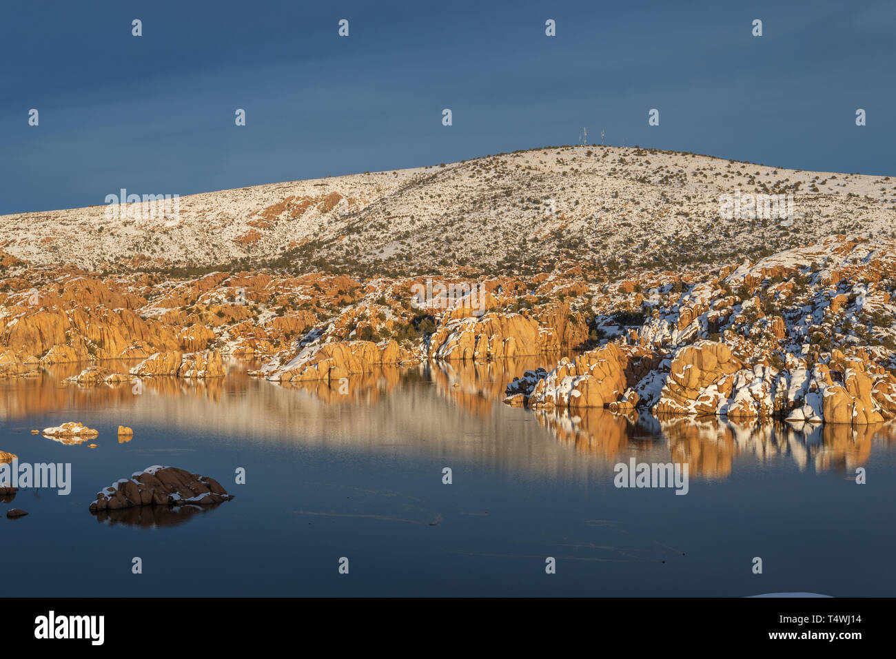 Watson Lake Prescott Arizona Winter Landscape Stock Photo - Alamy