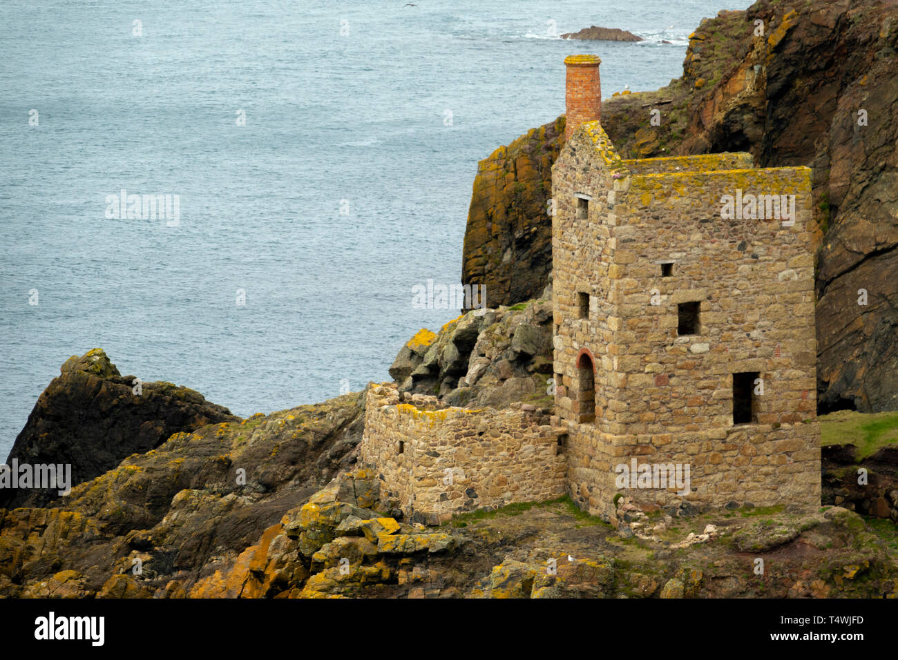 Crowns Engine Houses, Botallack Mine Stock Photo - Alamy