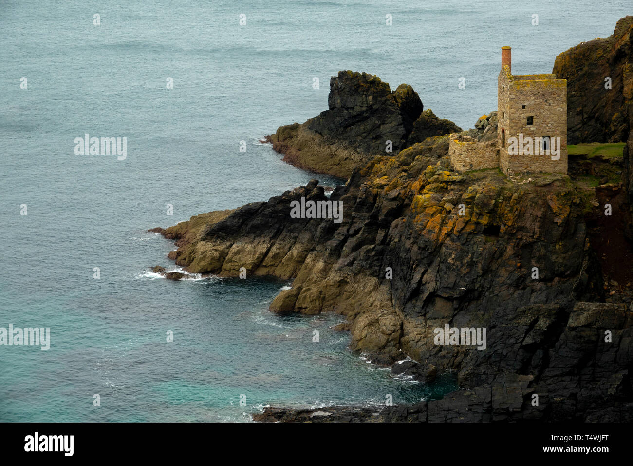 Crowns Engine Houses, Botallack Mine Stock Photo - Alamy