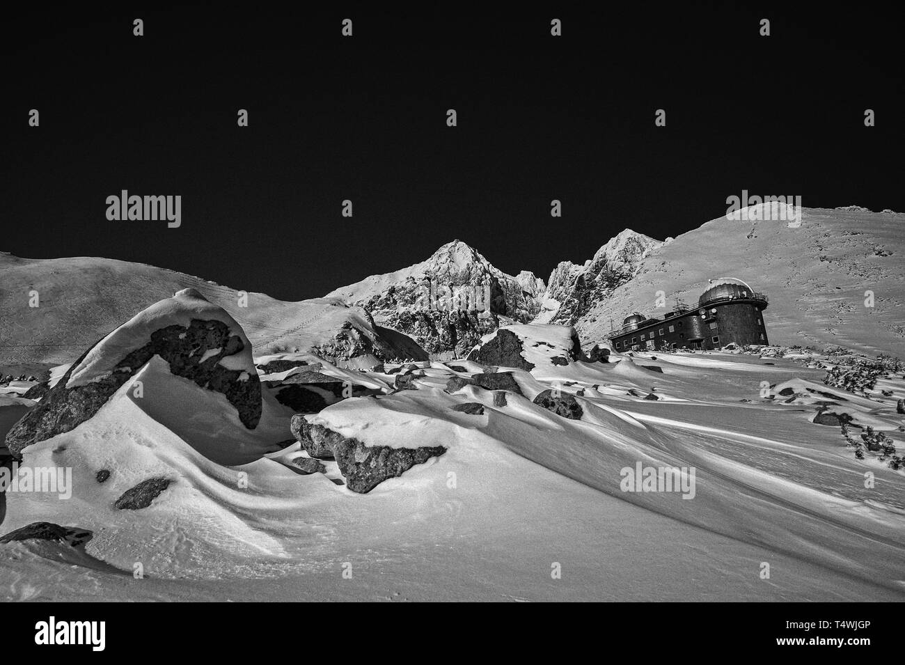 High tatra mountains, slovakia Black and White Stock Photos & Images ...