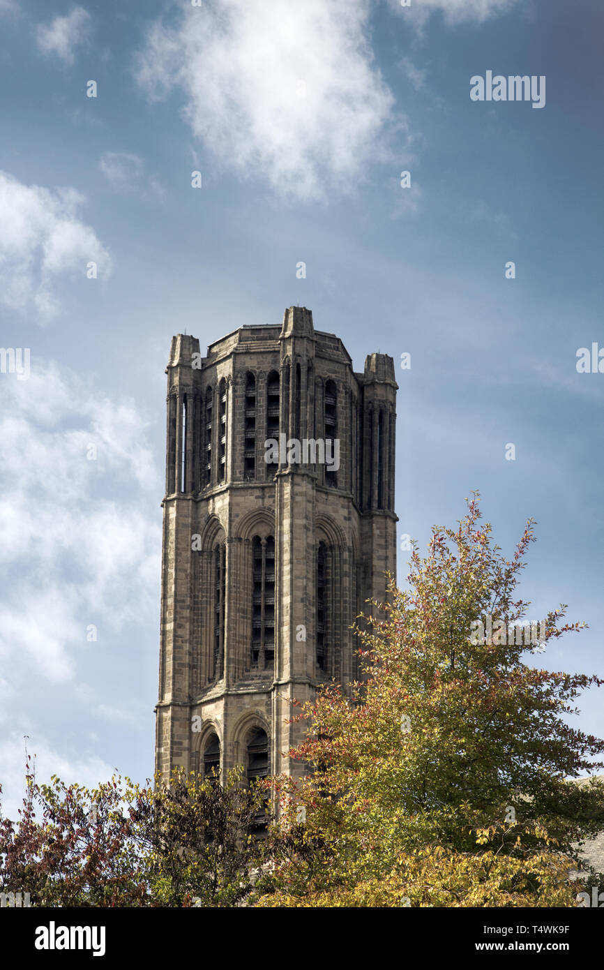 The leaning tower, called the Belfry Lame (boiteux beffroi). St ...