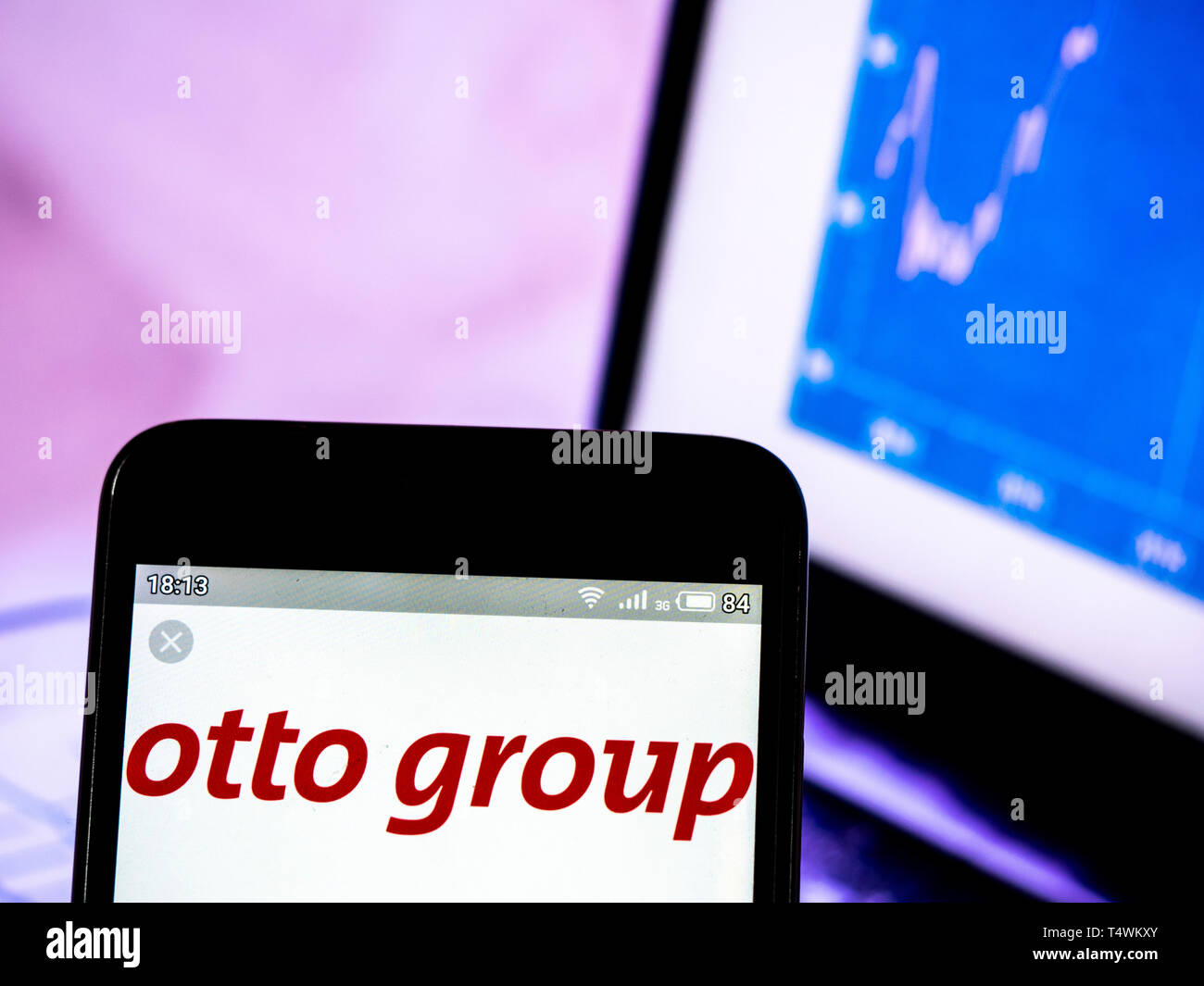 In this photo illustration a Otto Group logo seen displayed on a smart phone Stock Photo - Alamy