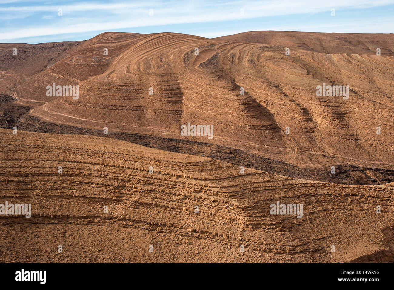 Rock Layers Atlas Mountain, Morroco Stock Photo - Alamy