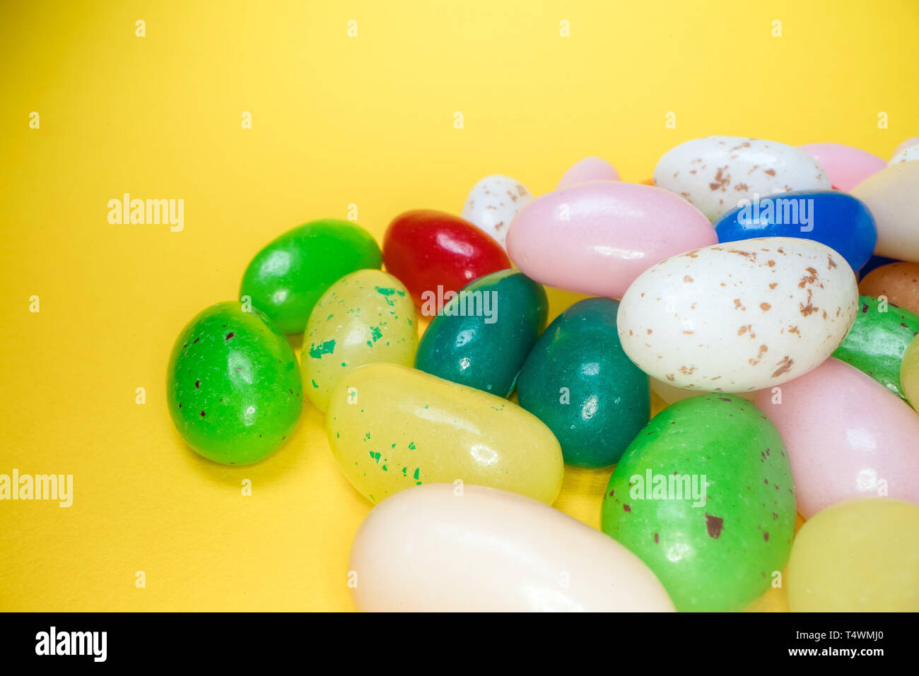 Pile of delicious colorful chewing candies background. Colourful sweets ...