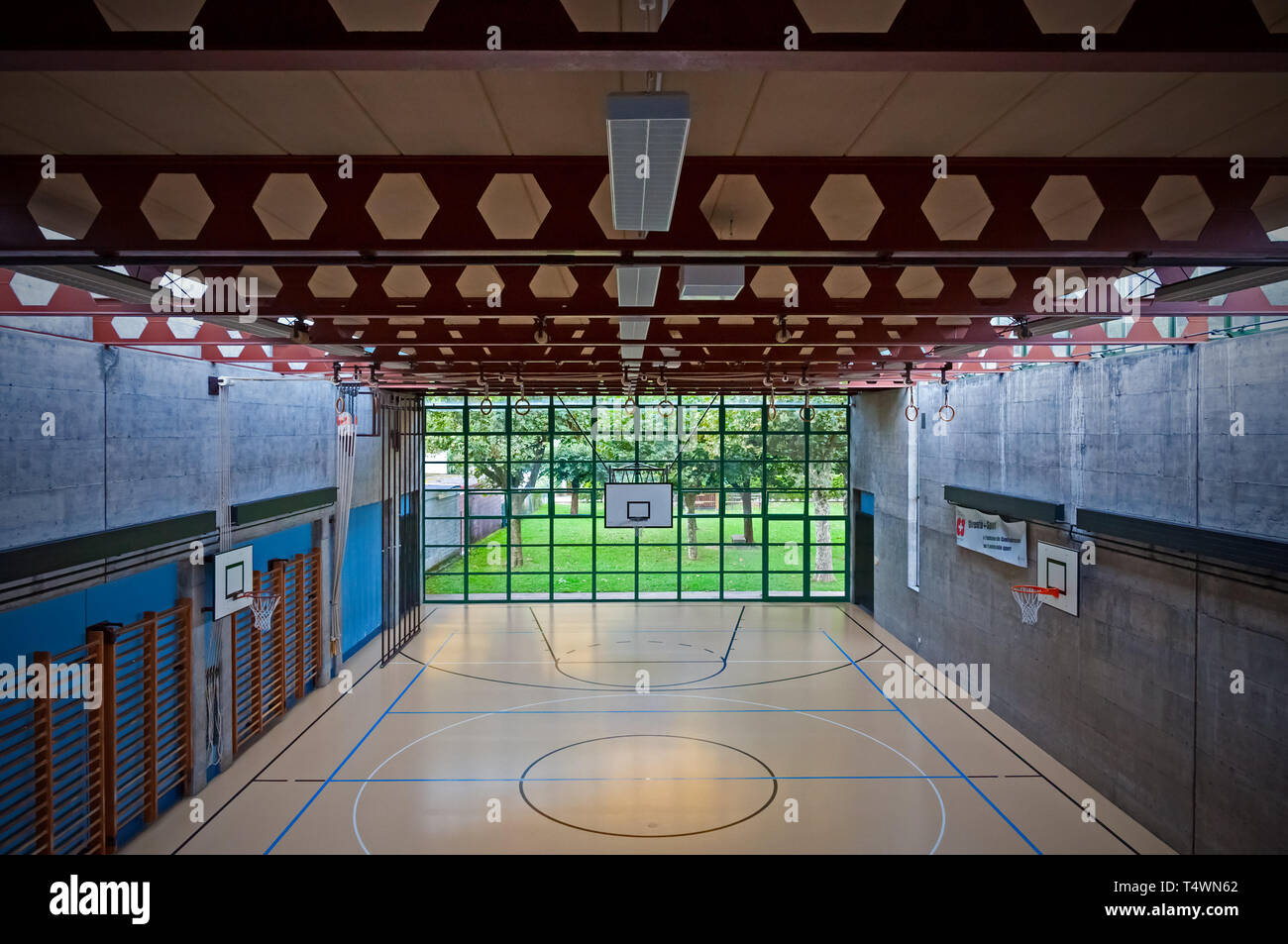 Modern School Building in Switzerland Stock Photo - Alamy