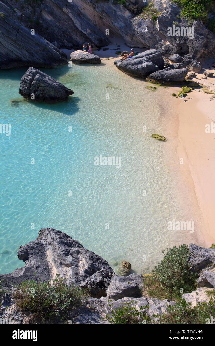 Bermuda, Southhampton Parish, Warwick Long bay Beach Stock Photo - Alamy