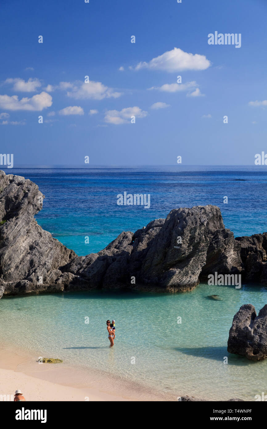 Bermuda, Southhampton Parish, Warwick Long bay Beach Stock Photo - Alamy