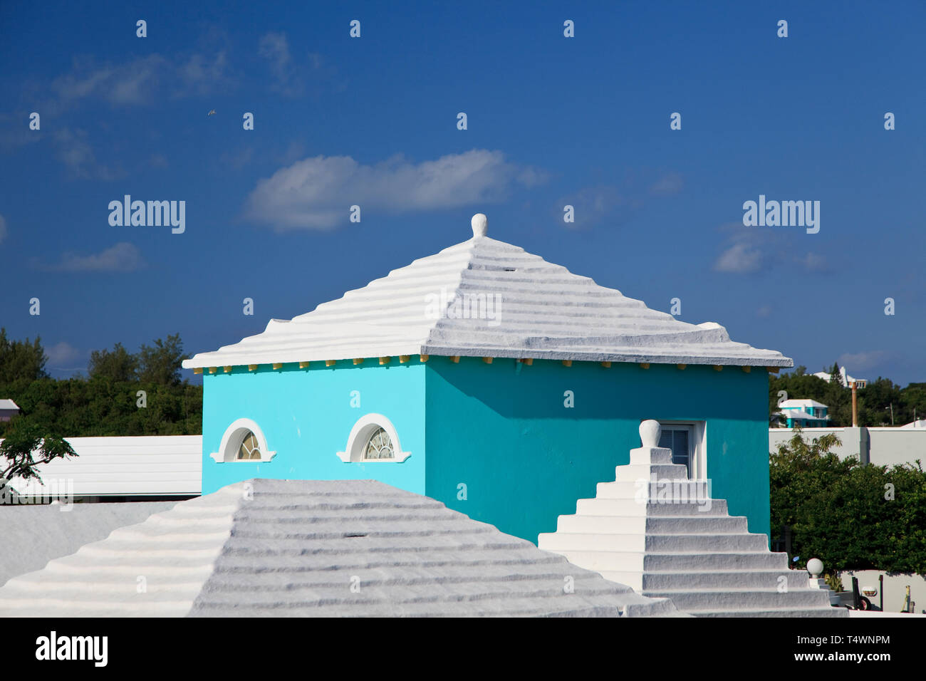 Traditional bermuda roofs hi-res stock photography and images - Alamy