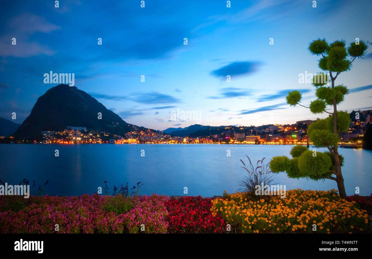 Lugano summer hi-res stock photography and images - Alamy
