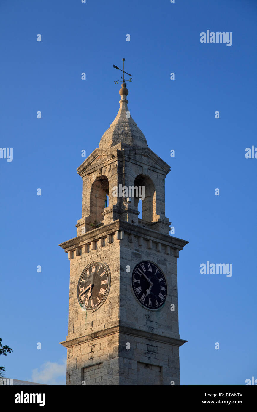 Bermuda, Royal Naval Dockyard, Clock Towers Stock Photo - Alamy