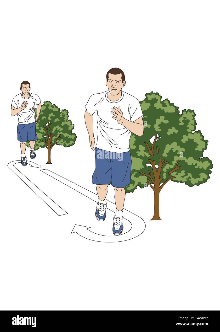 Jog park Cut Out Stock Images & Pictures - Alamy