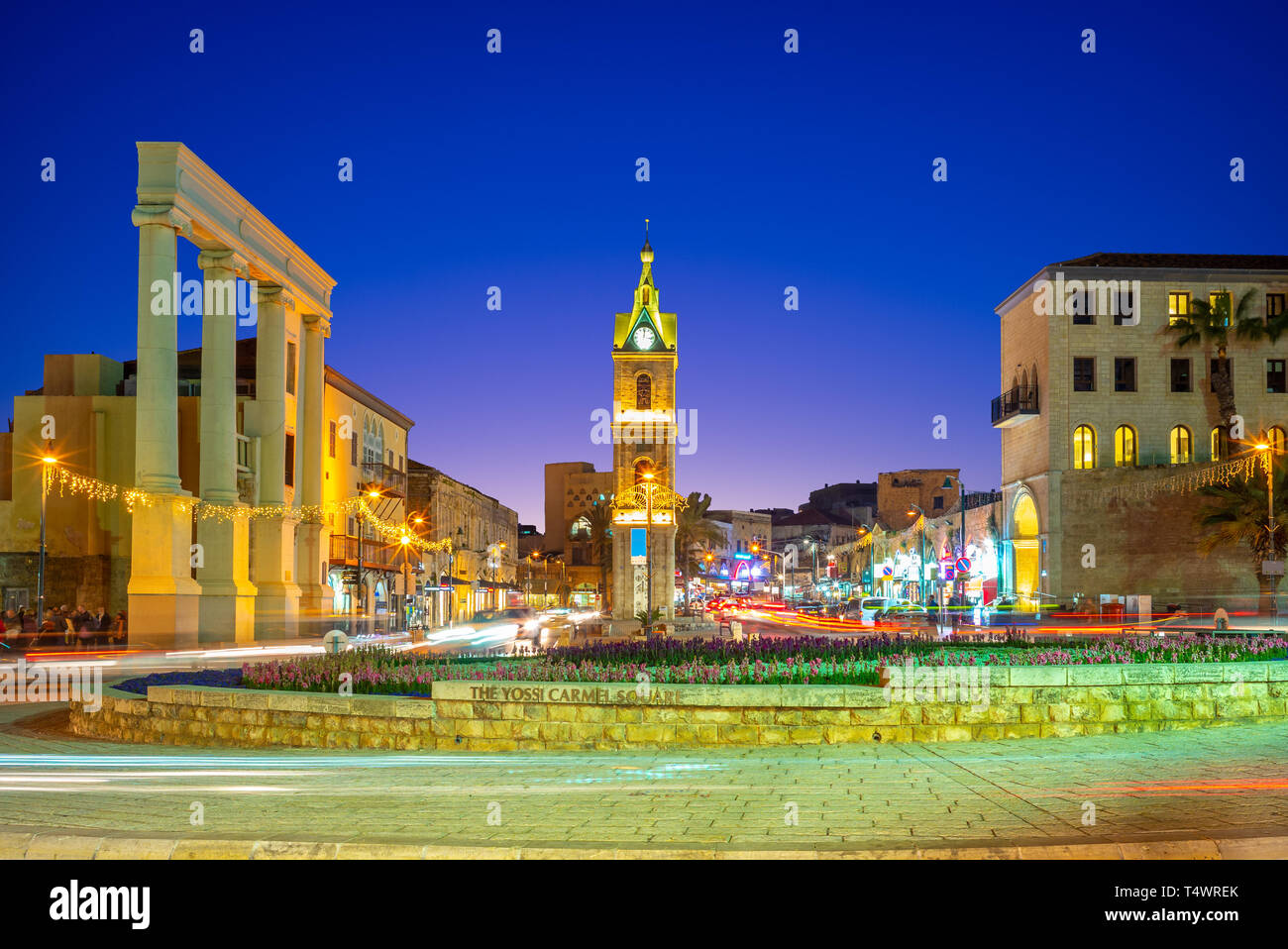 Jaffa Clock Tower at Yefet street near Tel Aviv Stock Photo - Alamy