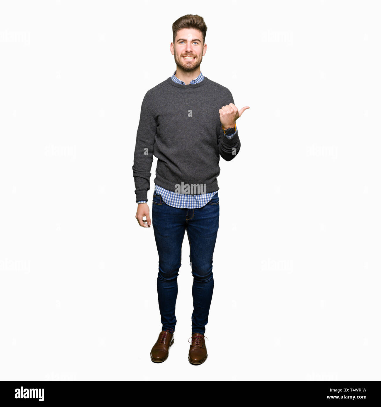 Show great smiling young Cut Out Stock Images & Pictures - Alamy