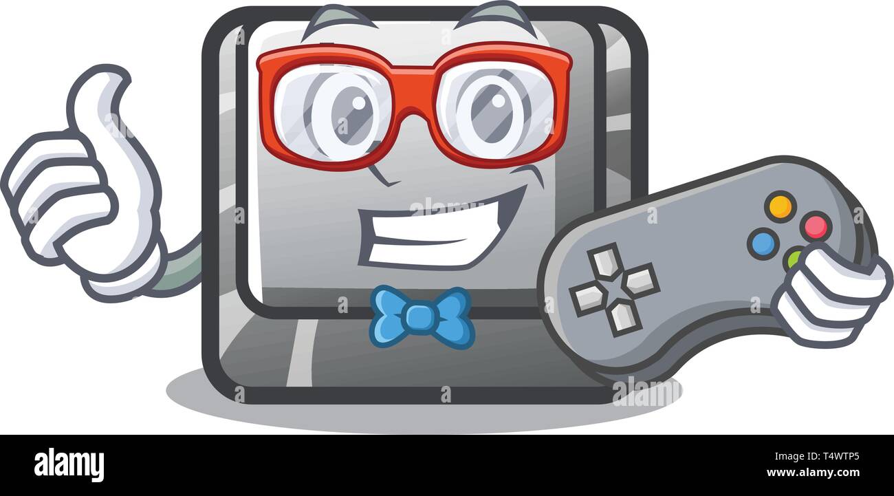 Gamer button L isolated in the cartoon Stock Vector Image & Art - Alamy