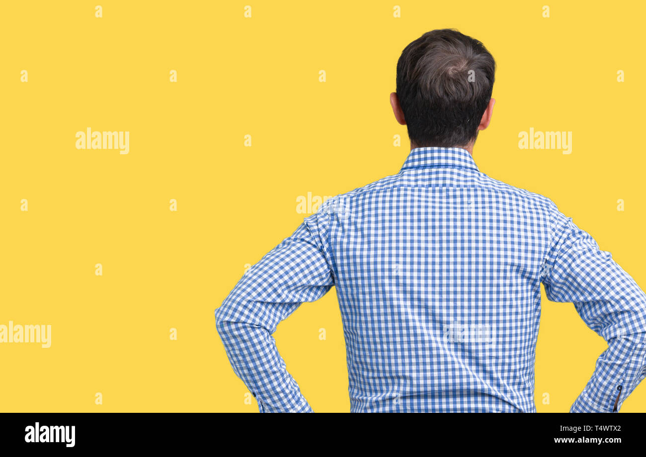 Handsome middle age elegant senior man over isolated background ...