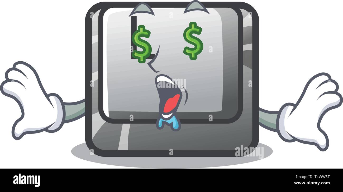 Money eye button L on a game cartoon Stock Vector Image & Art - Alamy