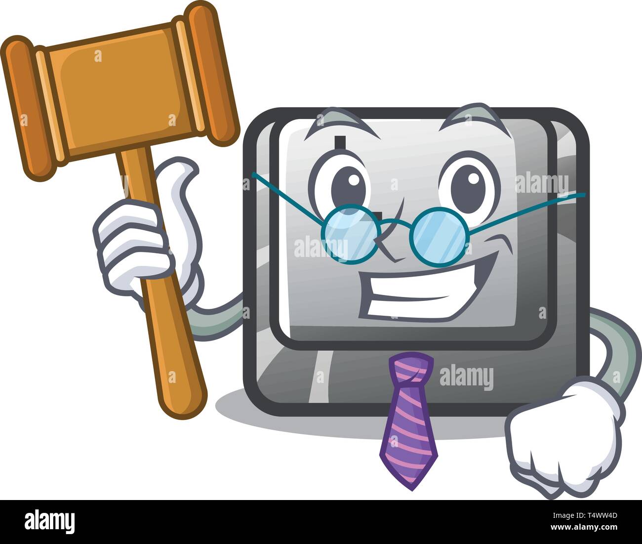 Judge button L on a game cartoon Stock Vector Image & Art - Alamy