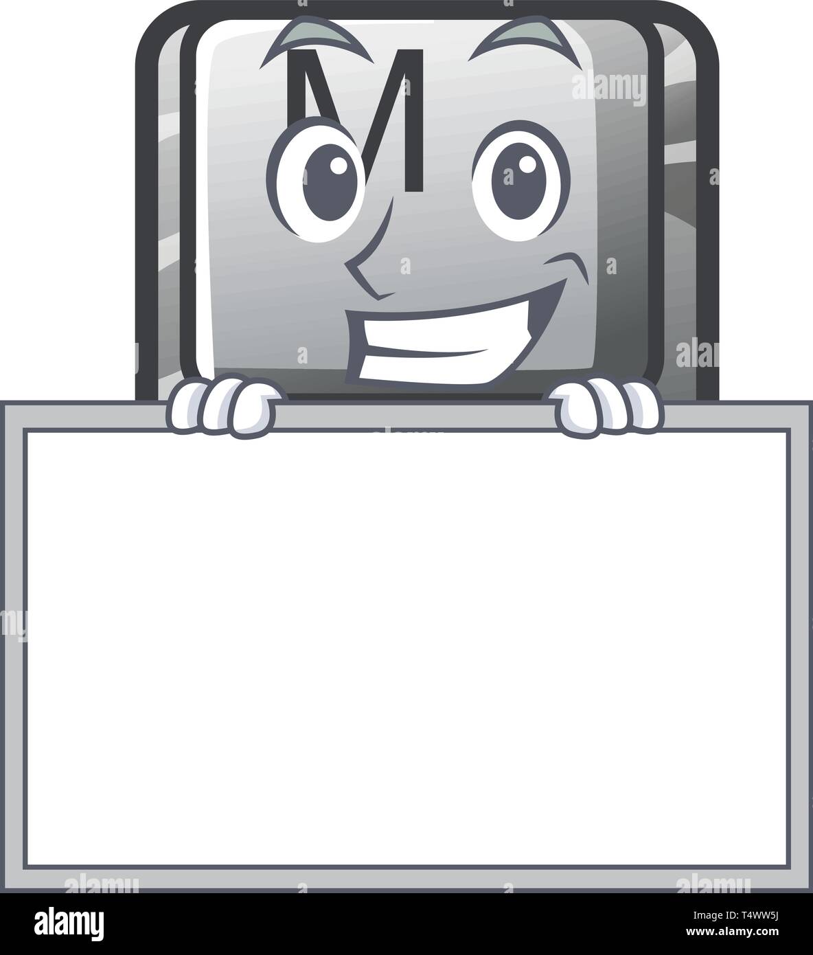 M keyboard Stock Vector Images - Alamy