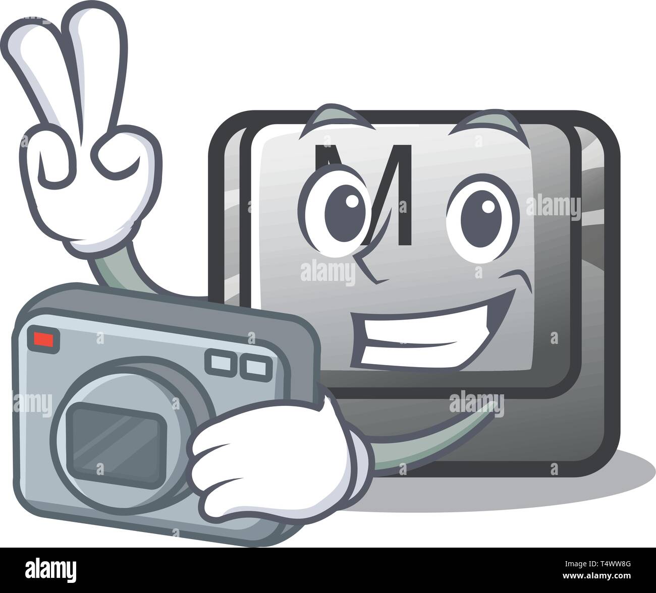 Computer m key Stock Vector Images - Alamy