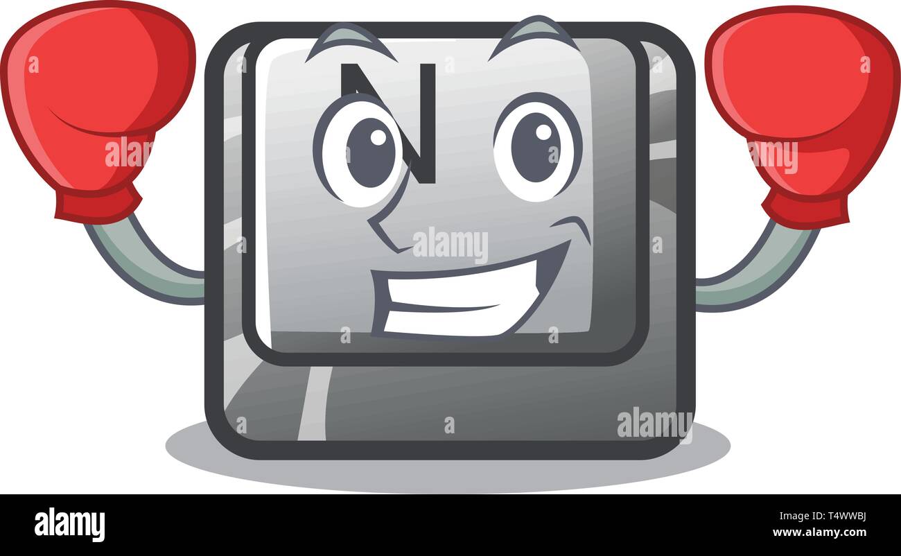 Boxing button N on a game character Stock Vector Image & Art - Alamy