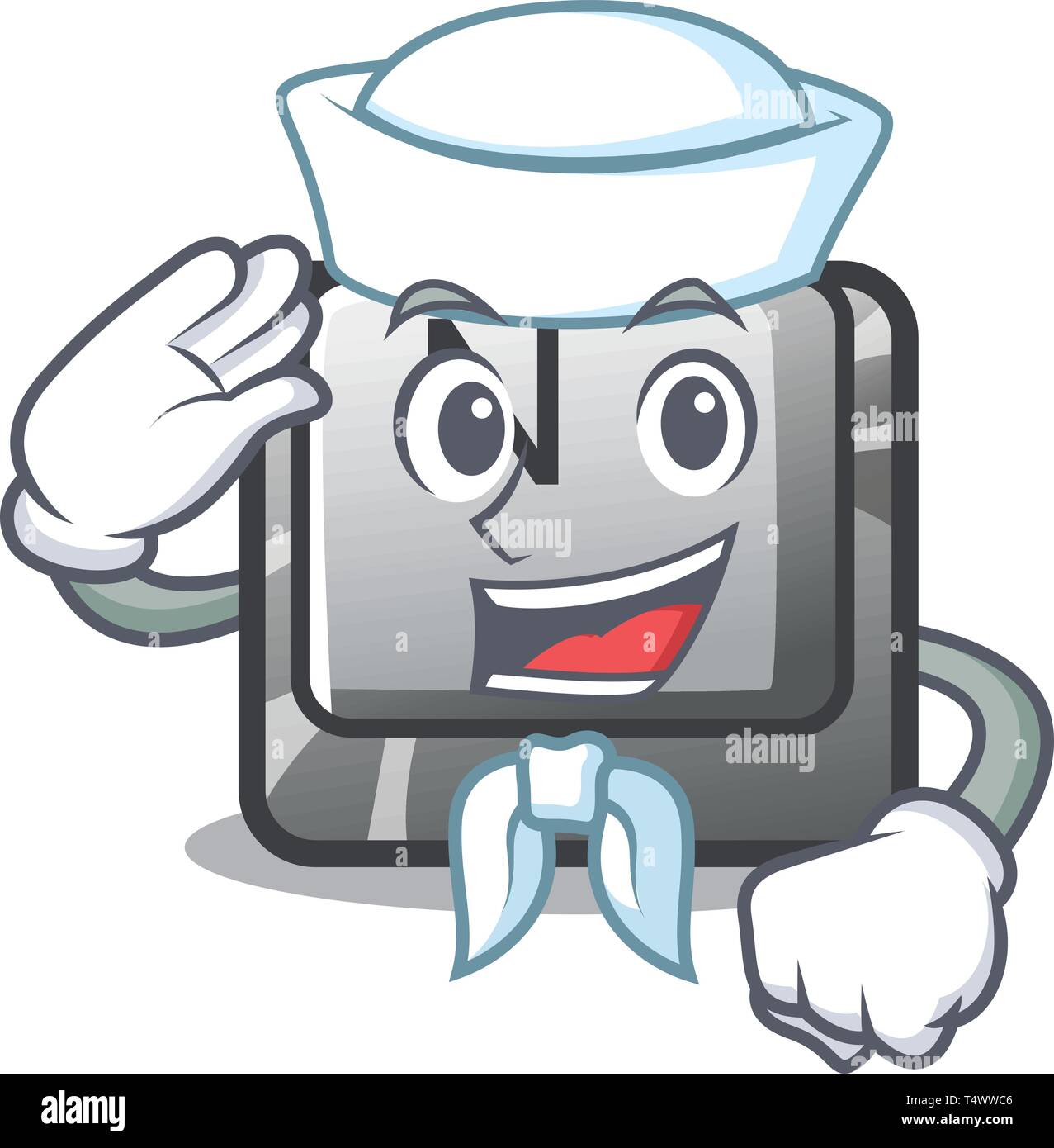 Sailor button N on a game character Stock Vector Image & Art - Alamy