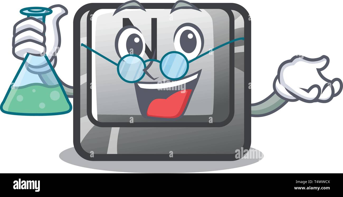 Professor button N isolated with the cartoon Stock Vector Image & Art ...