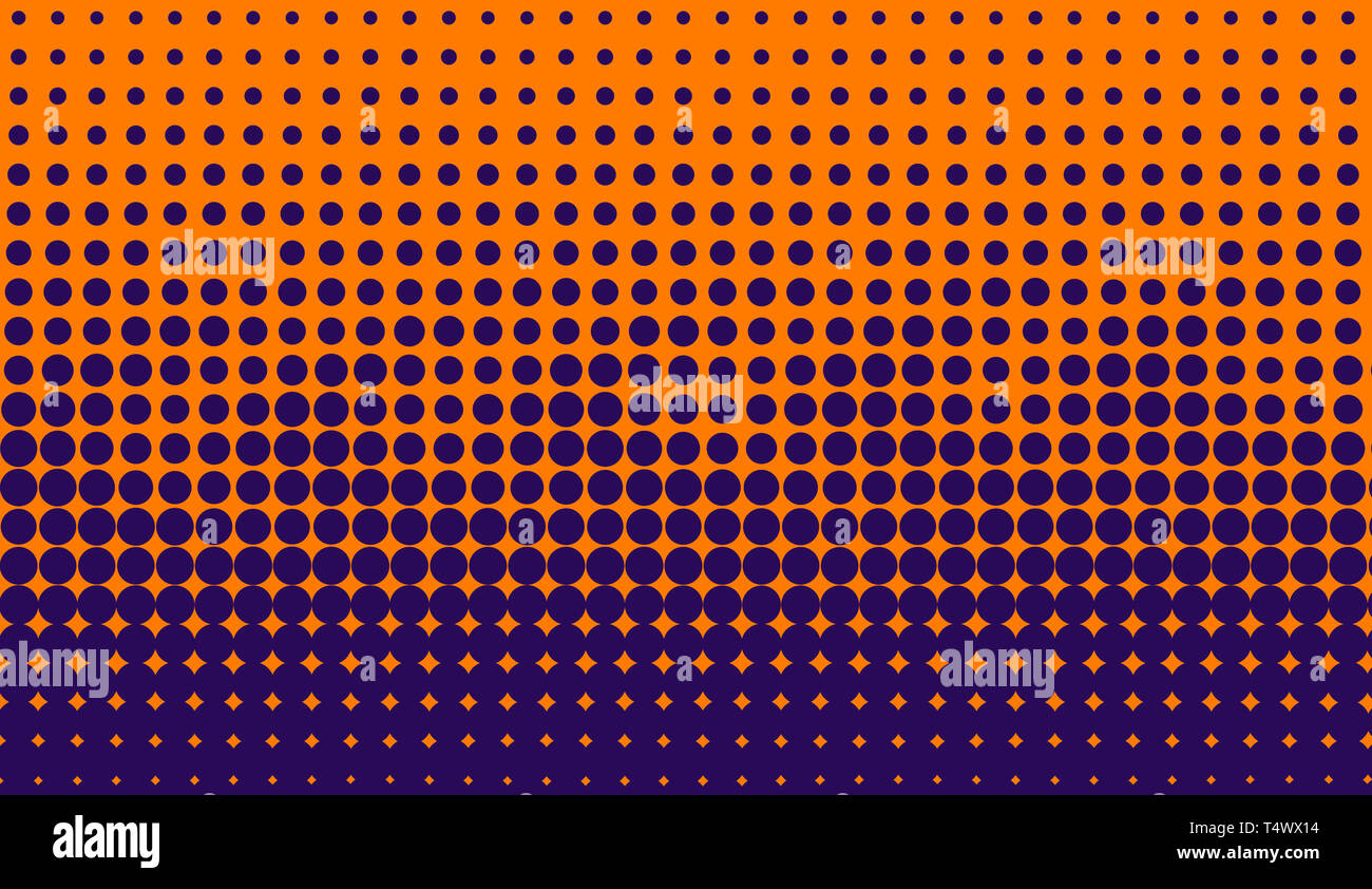 Abstract duotone background . Halftone texture . Trendy gradient orange ...