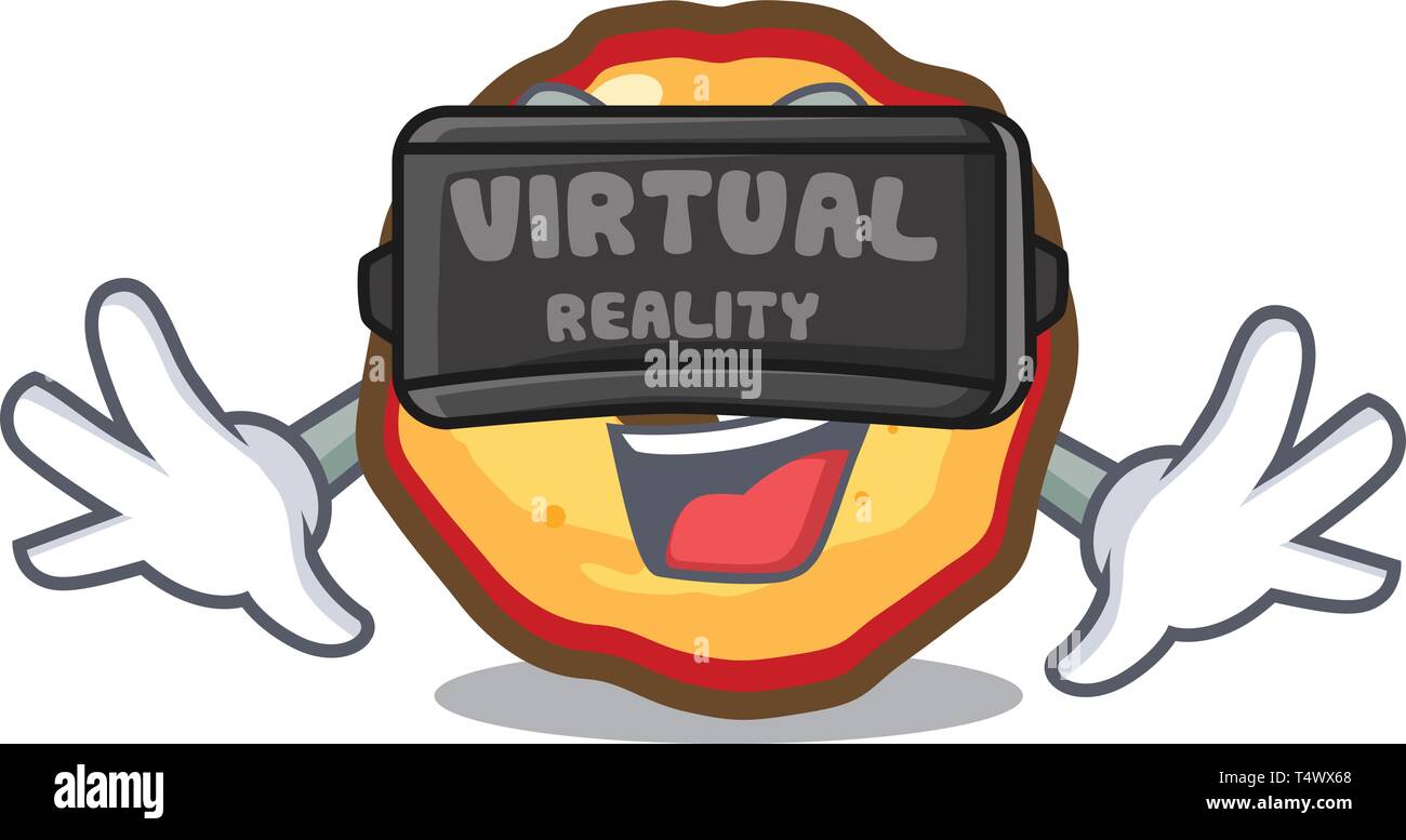 Virtual reality apple chips presented on character boards Stock Vector ...