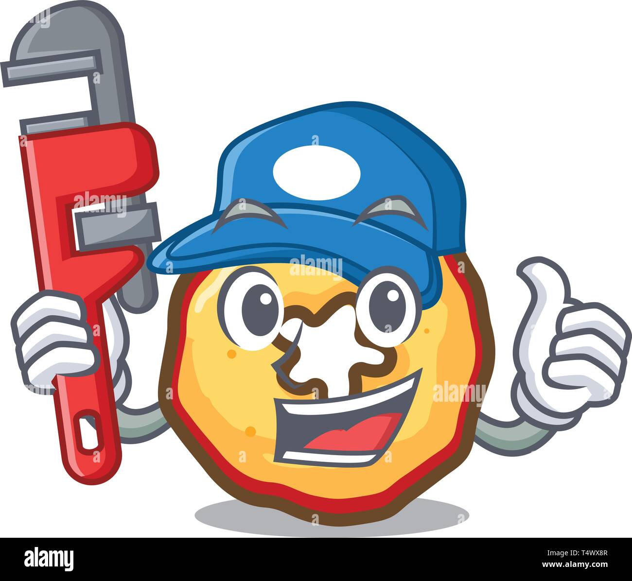 Plumber apple chips in a cartoon fridge Stock Vector Image & Art - Alamy