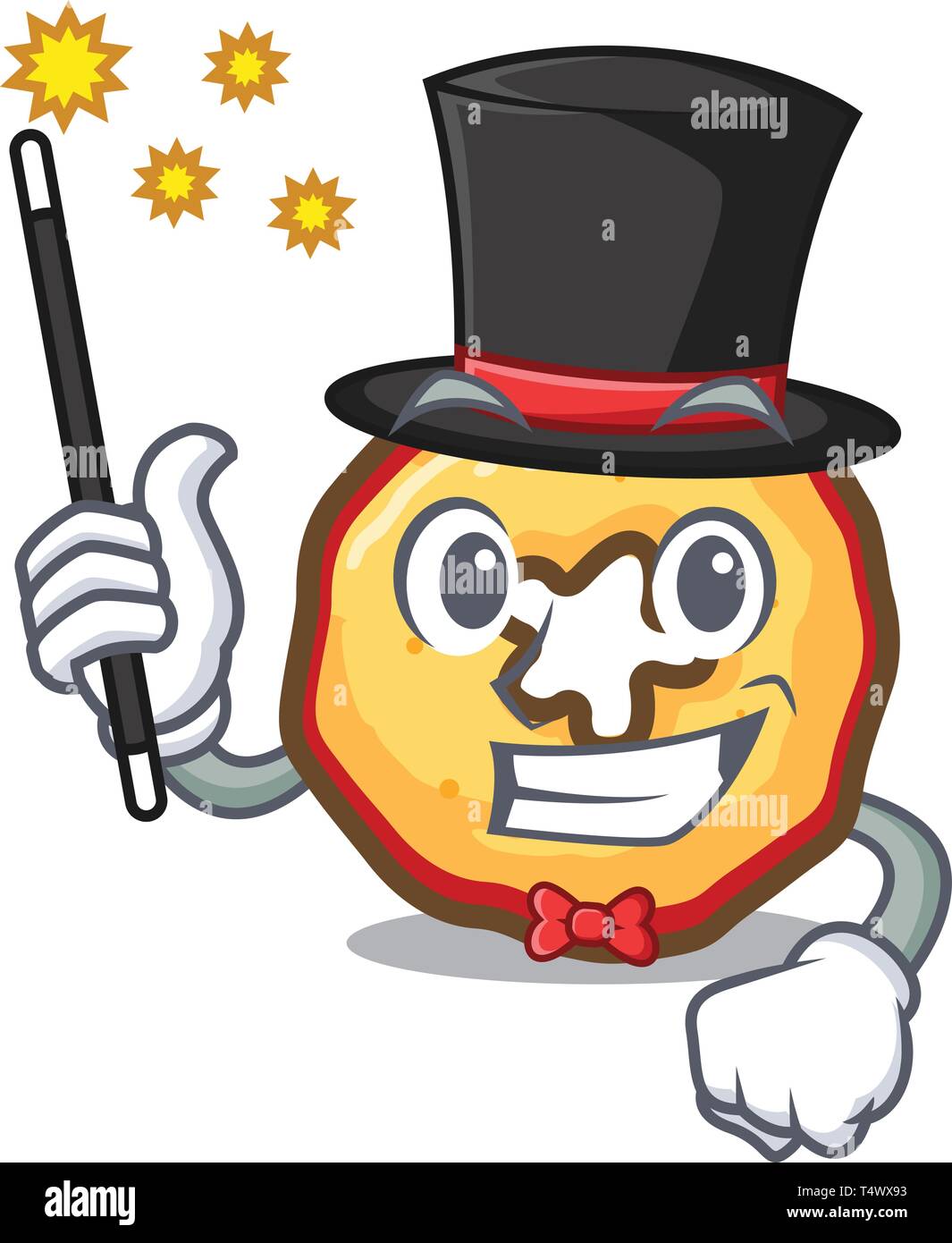 Magician apple chips in a cartoon fridge Stock Vector Image & Art - Alamy