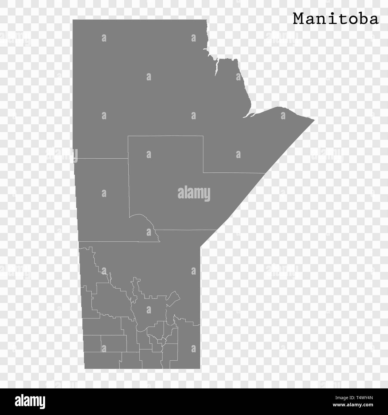 Map of manitoba hi-res stock photography and images - Alamy