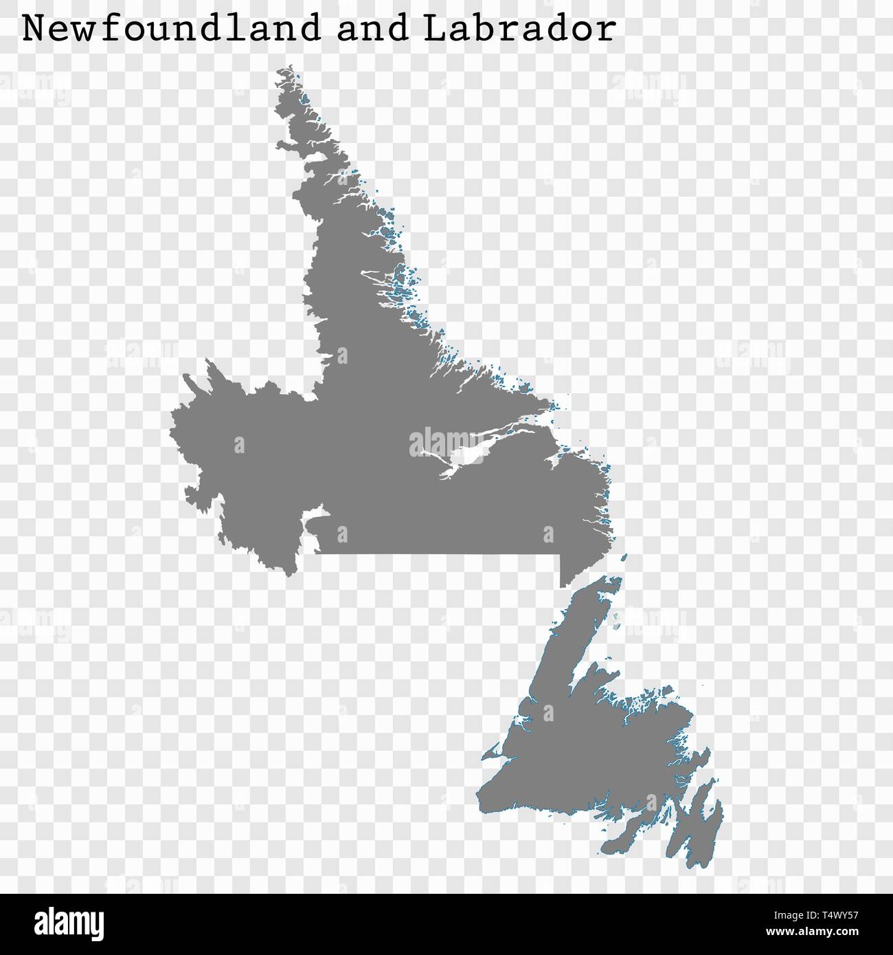 Newfoundland map Stock Vector Images - Alamy