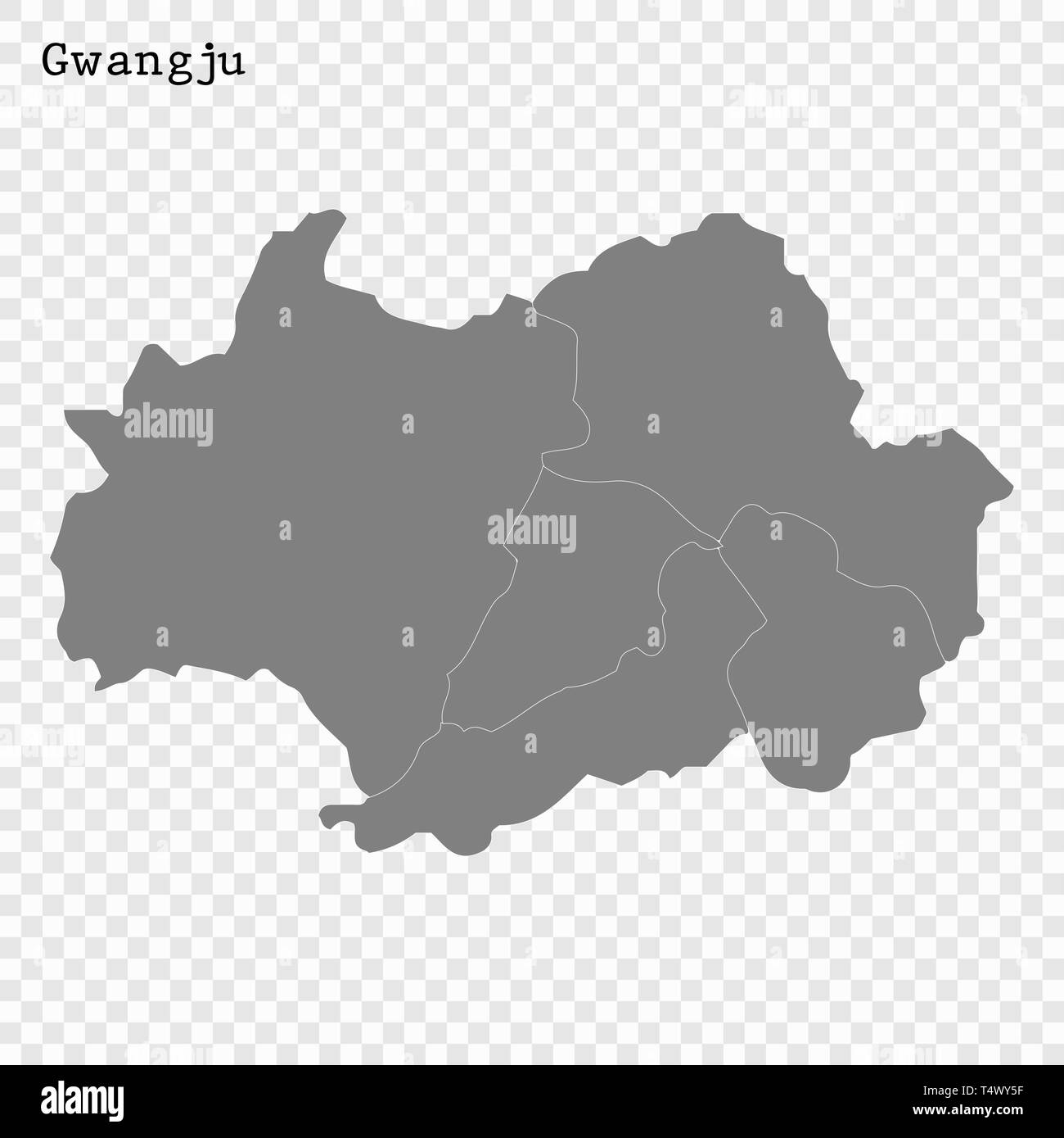 Map of gwangju hi-res stock photography and images - Alamy