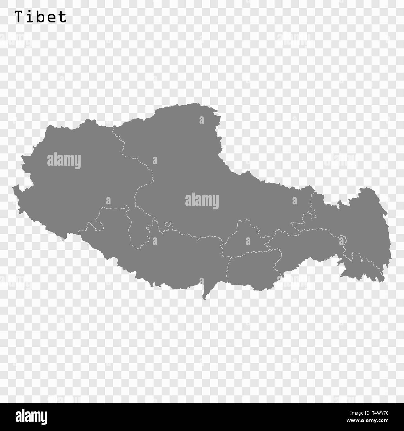 Map of tibet hi-res stock photography and images - Alamy