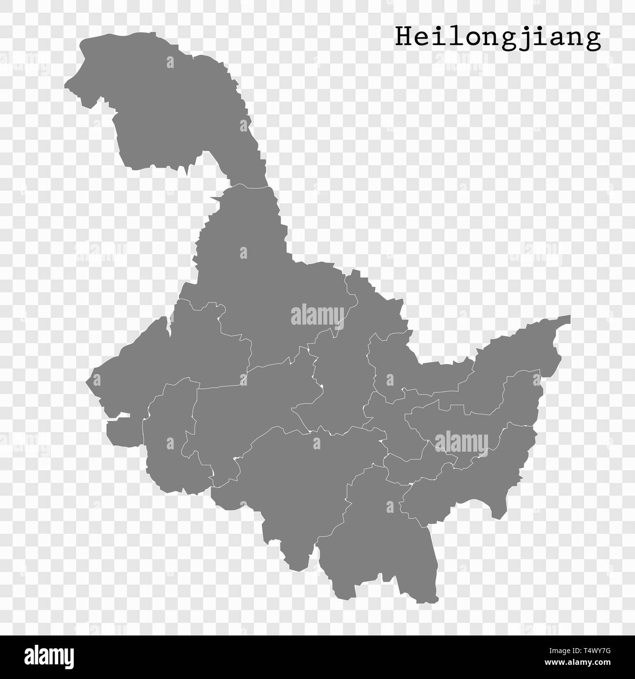 Heilongjiang map hi-res stock photography and images - Alamy