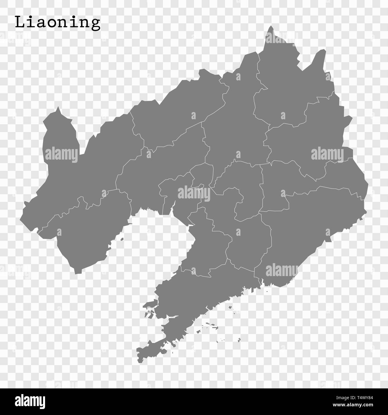 Liaoning map Black and White Stock Photos & Images - Alamy